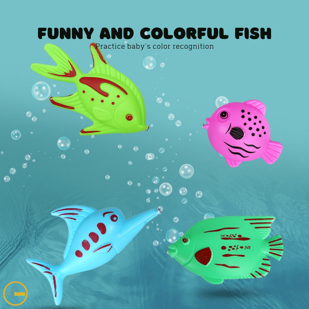 SIMI Magnetic Fishing Toy with Pool for Kids Education Toy Pretend Play ...