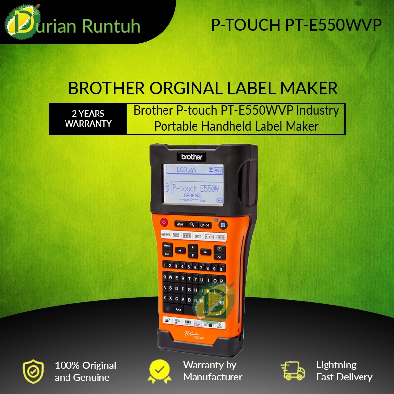 Brother PT-E550WVP P-Touch Handheld Label Maker #PTE550WVP, E550WVP ...