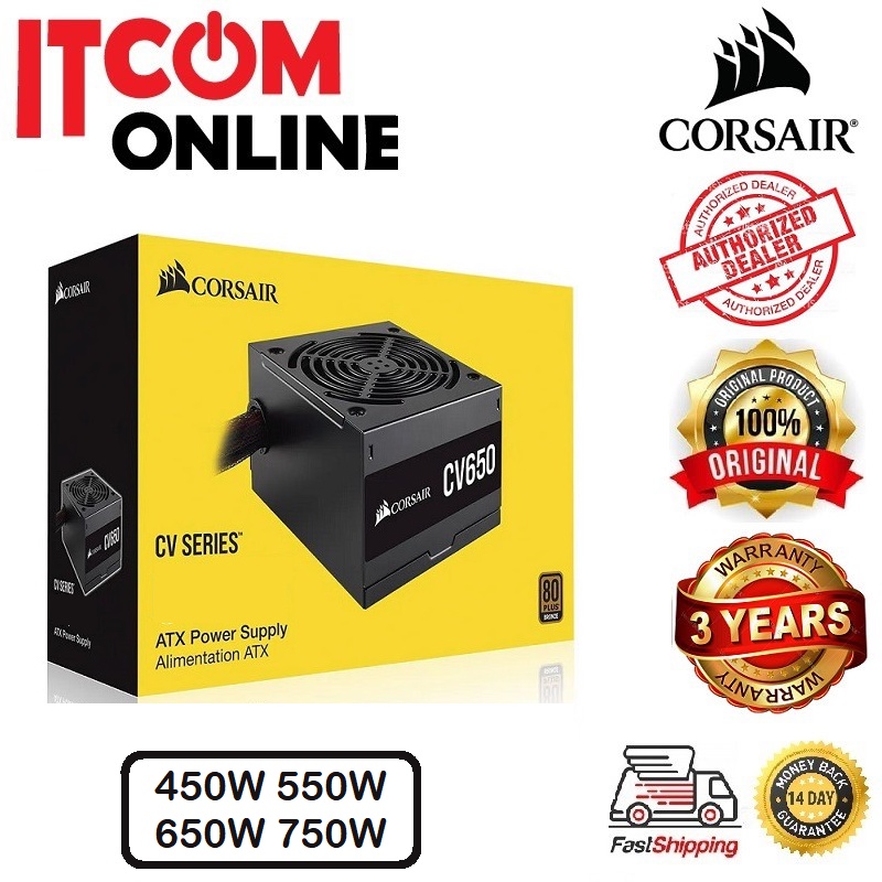 CORSAIR CV450 CV550 CV650 CV750 CX650 450W 550W 650W 750W 80PLUS BRONZE ...