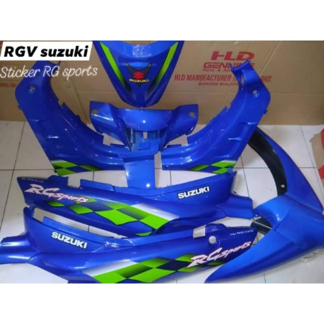 COVERSET HLD SUZUKI RGV 120 BLUE STD | Shopee Malaysia