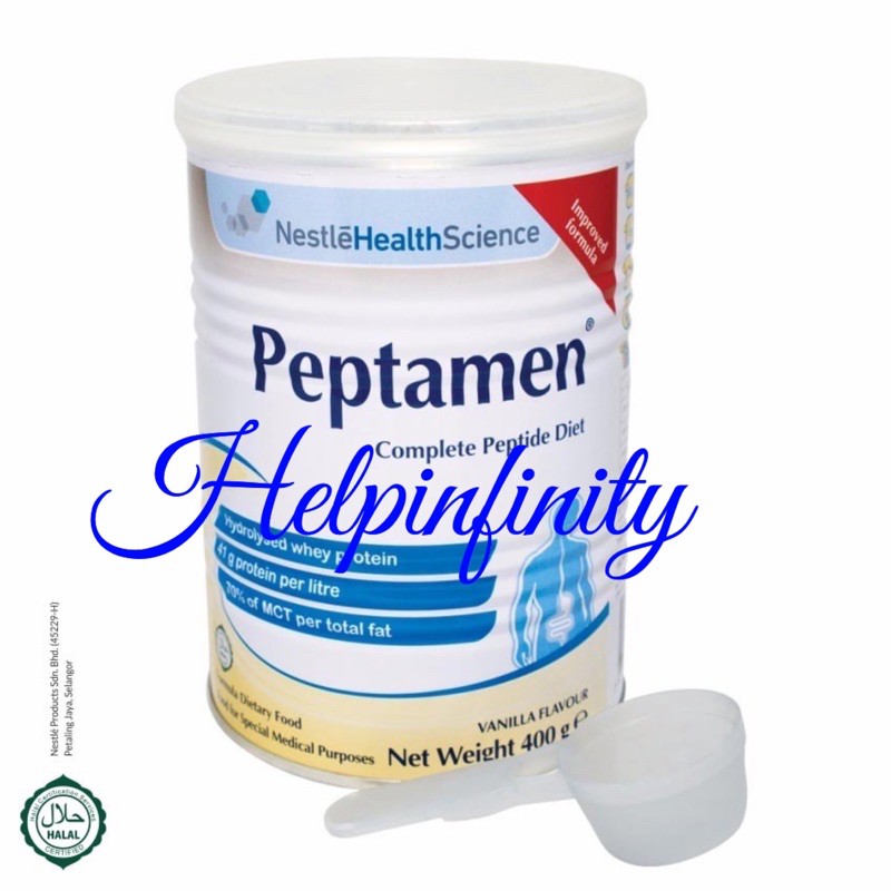 Nestle Peptamen 400g Complete Peptide Diet Hydrolysed Whey Protein | Shopee Malaysia