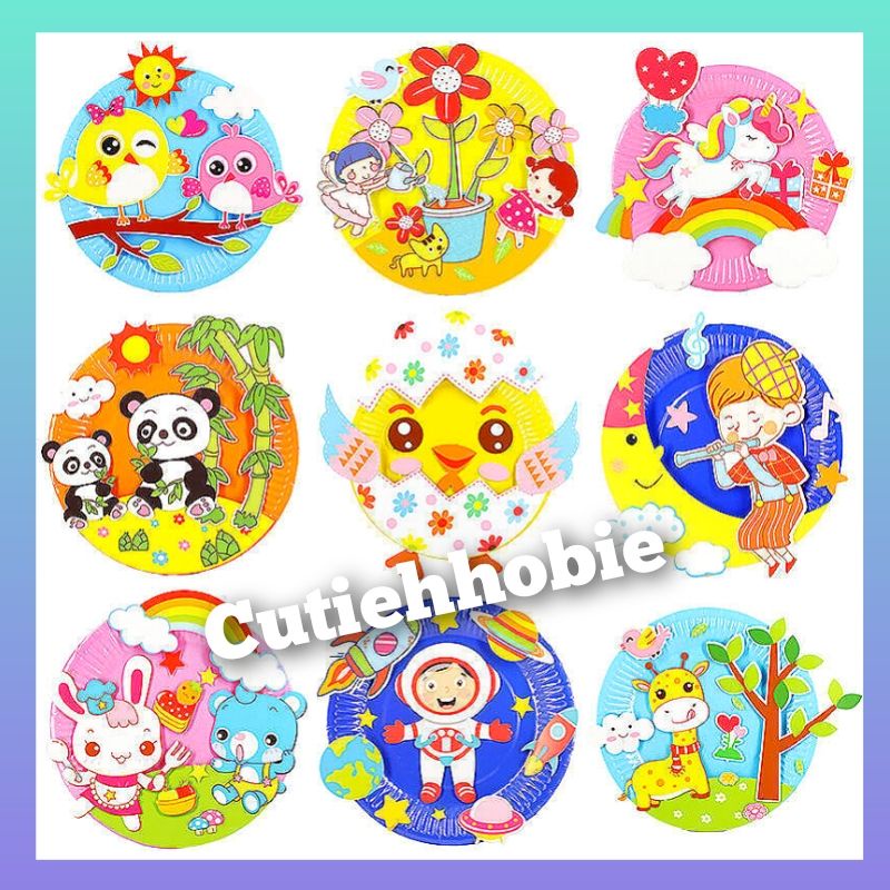 Stock clearance Handmade Craft Paper Kit DIY Cute Cartoon Art Kit for ...