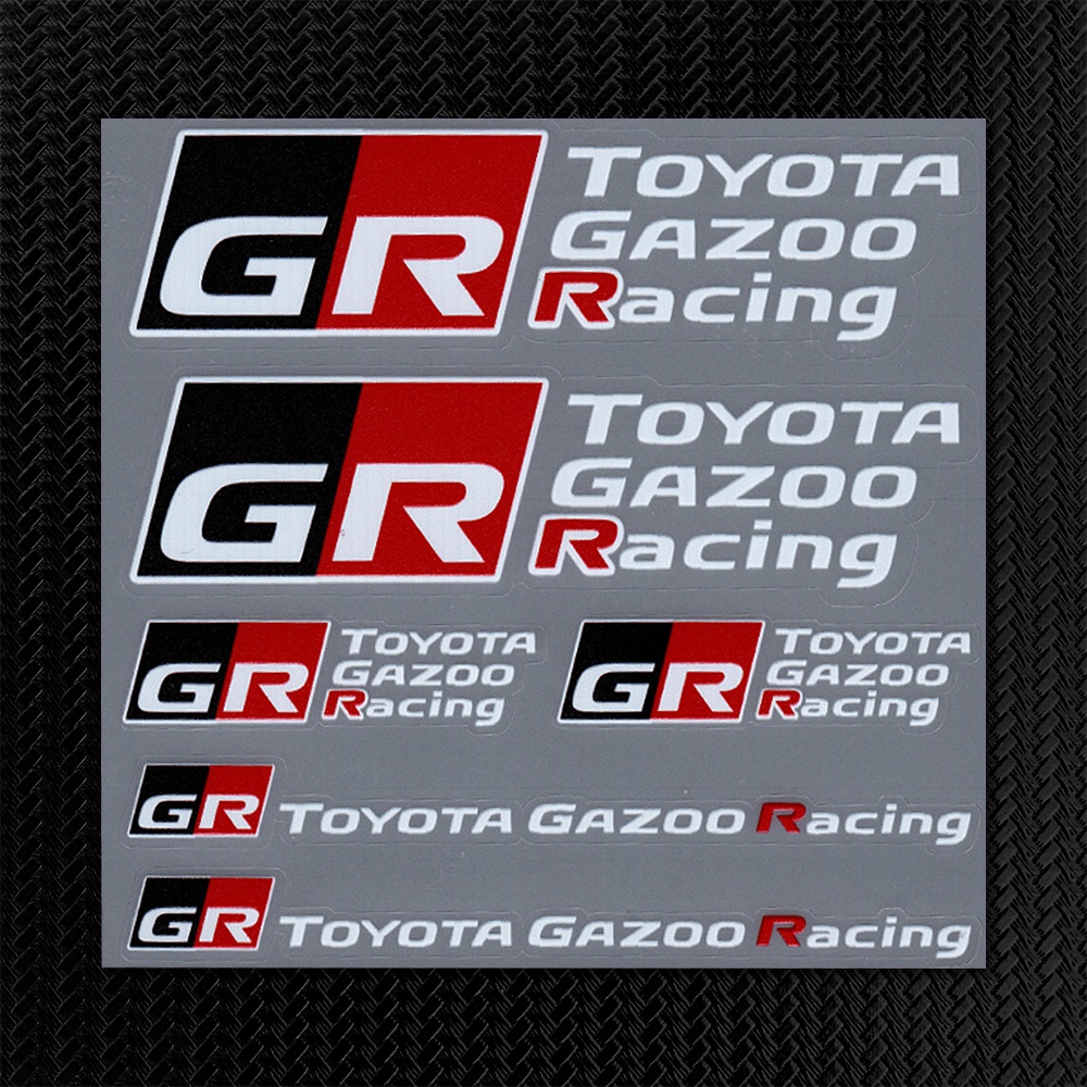 Car Sticker TOYOTA GAZOO RACING GR Logo Emblem Auto Decal Stickers ...