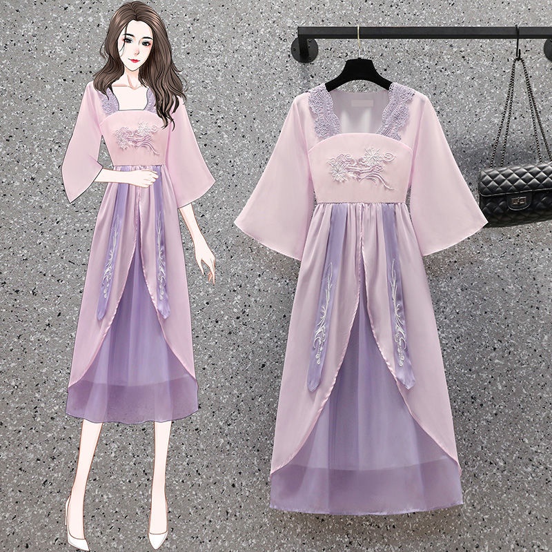 Chinese style, Han elements, plus size women's clothing, plus size ...