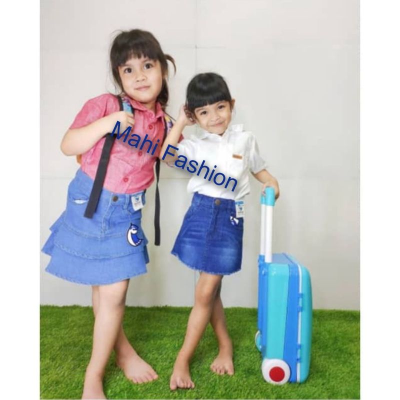🇱🇷Viral kids Denim Skirt,🔥Size:1Y---6Y🇱🇷🇱🇷 | Shopee Malaysia