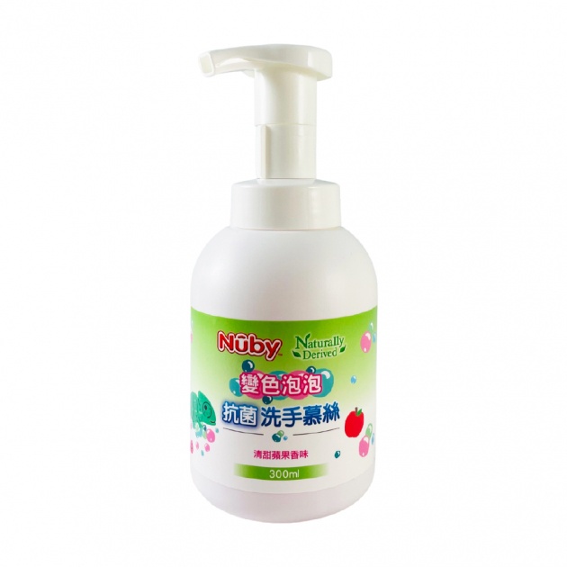Nuby Color-Changing Bubble Antibacterial Hand Wash Mousse (Apple/Grape ...