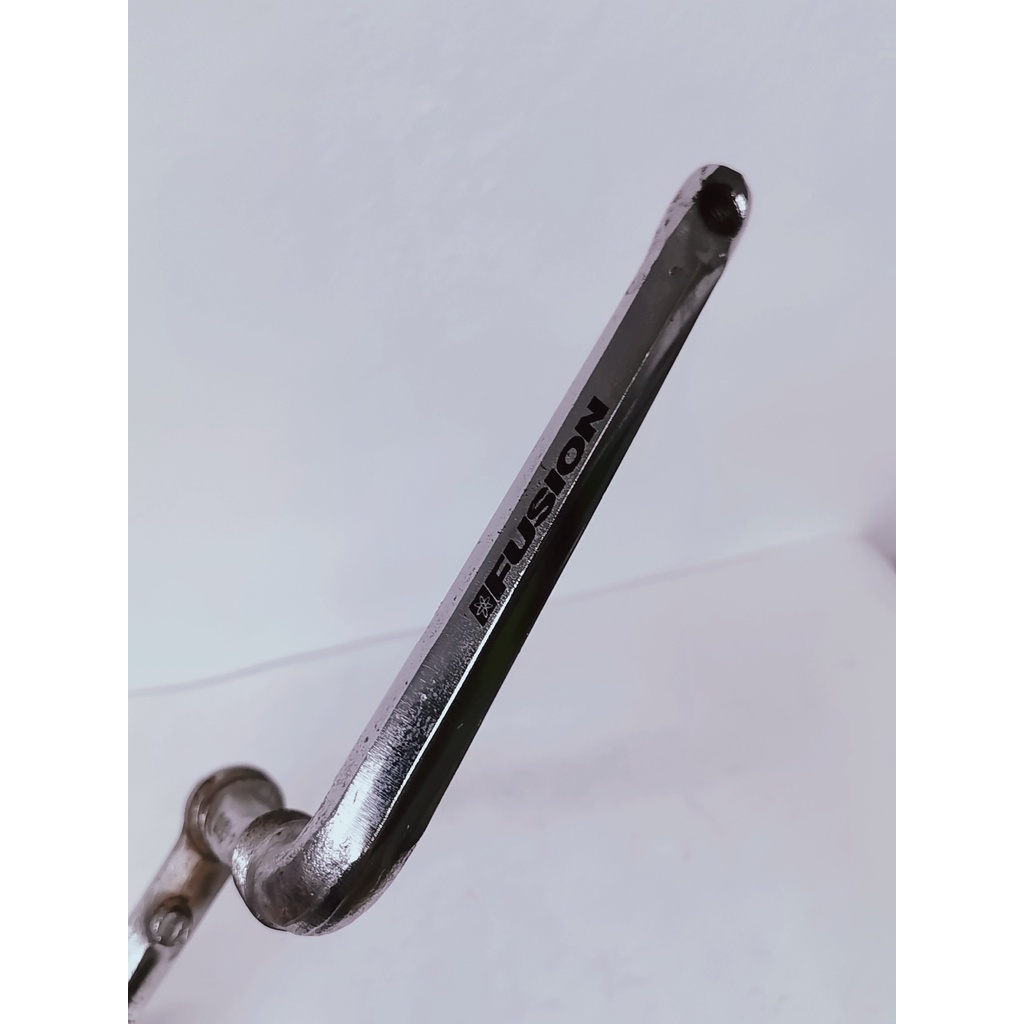 Cervus BMX Crank White Cervus BMX Three-Piece Cr-Mo Tubular Crank Arm ...