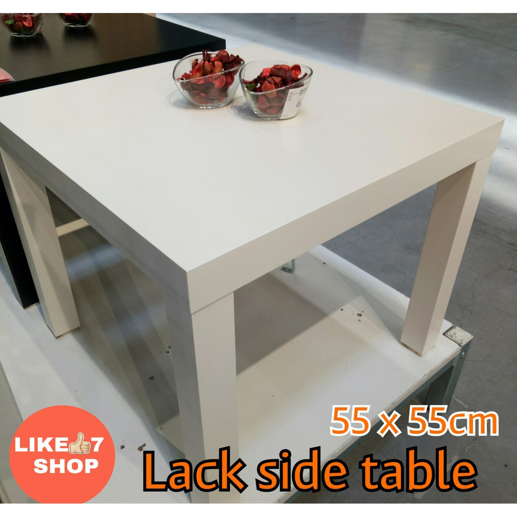 IKEA LACK Side table (white, black) | Shopee Malaysia