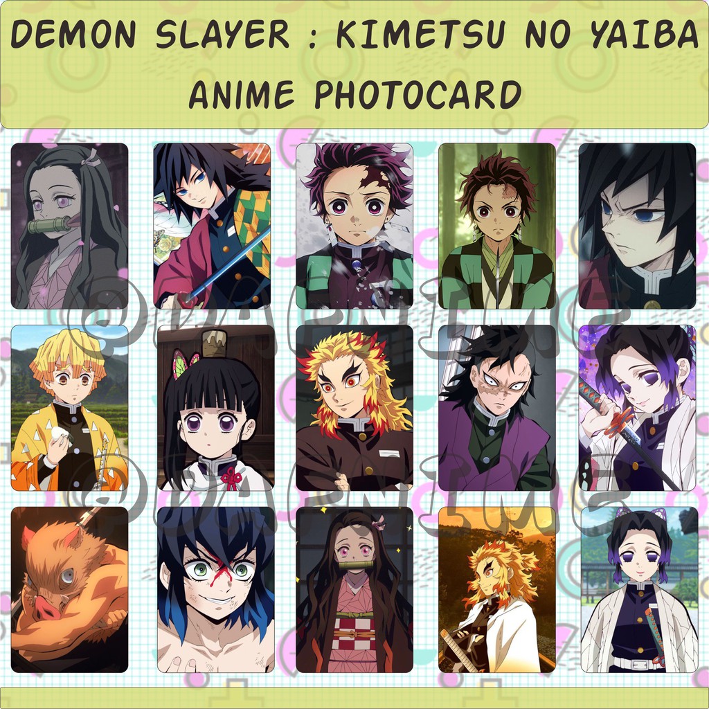 Demon SLAYER KIMETSU NO YAIBA ANIME EDITION PHOTOCARD | Shopee Malaysia