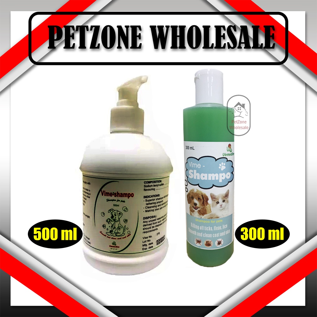 VIME Flea & Tick Pet Shampoo For Cats & Dogs 300ml/500ml ( Ubat Kutu ...