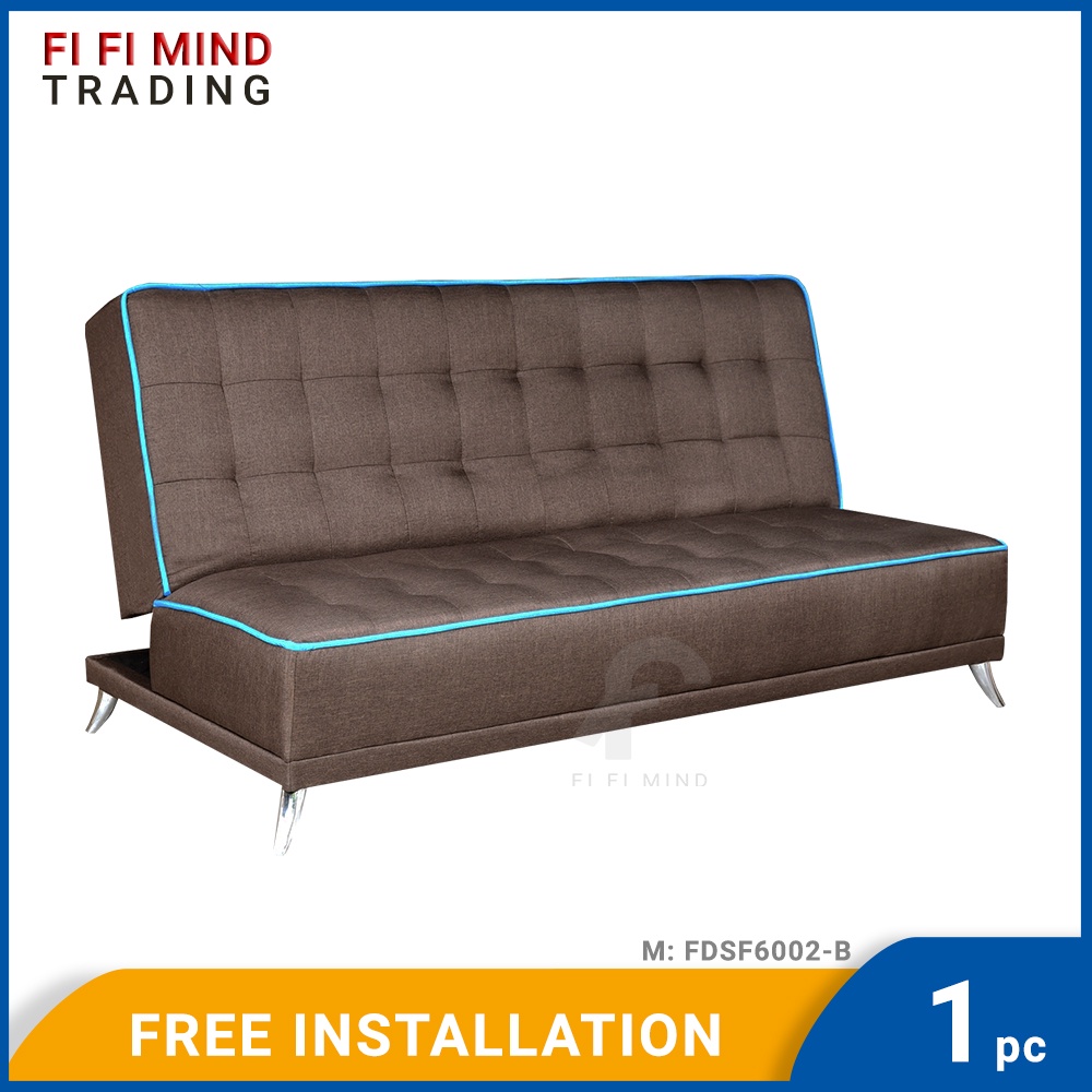 Jumboh Fabric Sofa Bed Dark Brown/ Foldable Sofa Bed/ Katil Sofa/ Sofa ...