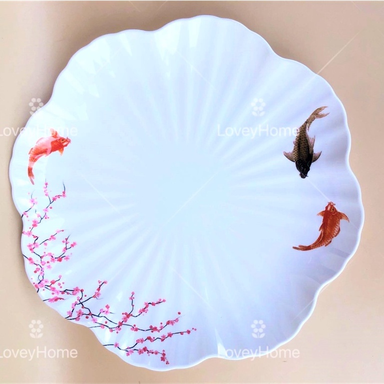 Jewel Petal Platter Big Round Plate New Year Dulang Besar Gathering ...