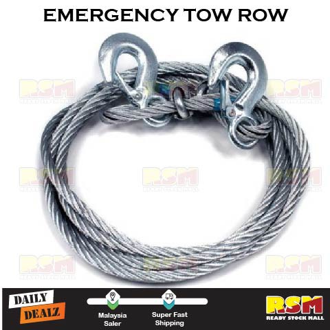Emergency Rescue Wire Tow Rope Stainless Steel Car Truck SUV Vehicle ...