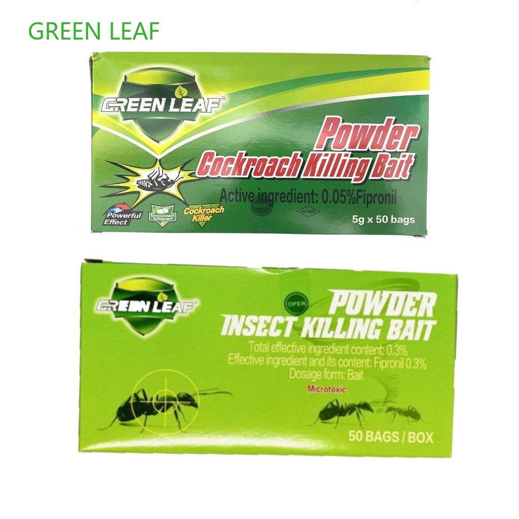 【Ready Stock】Green Leaf Powder Insect & Cockroach Killing Bait 5g ...