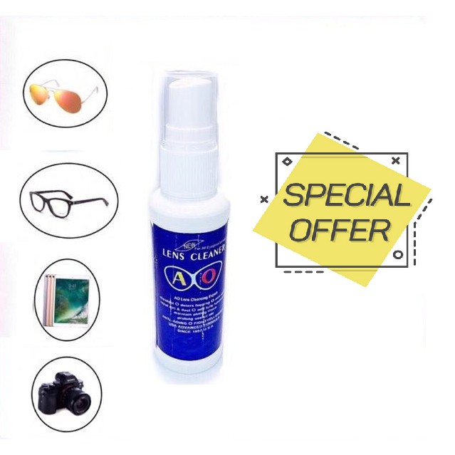 50ML & 60ML AO Lens Spray Cleaner Sunglass Glasses Eyeglasses Spray ...