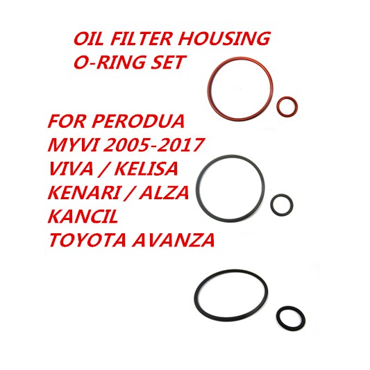 Oil Pump O-Ring/Oil Filter Adapter O Ring Vt Silicone Rubber Kancil ...
