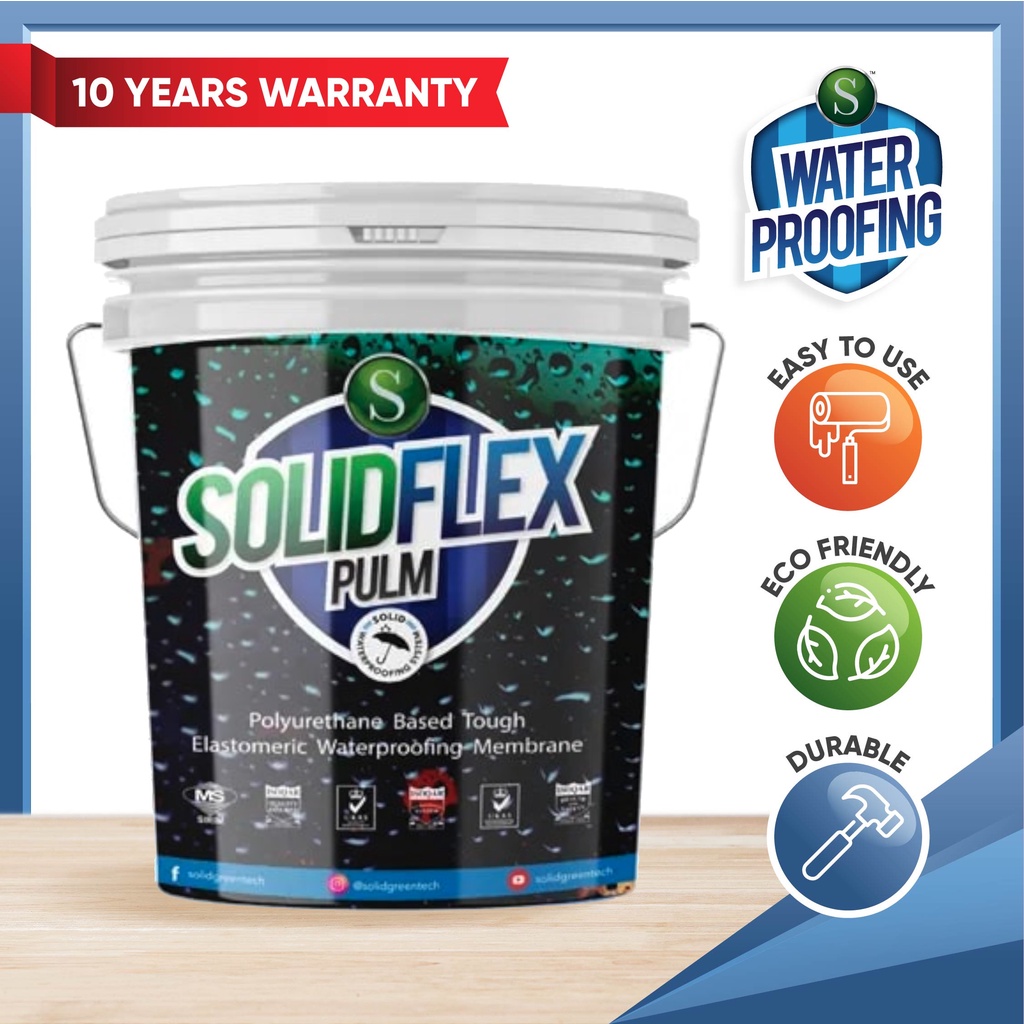 SOLIDFLEX PULM FIBRE Water Based PU Acrylic Liquid Membrane (20 Kg) | Shopee Malaysia