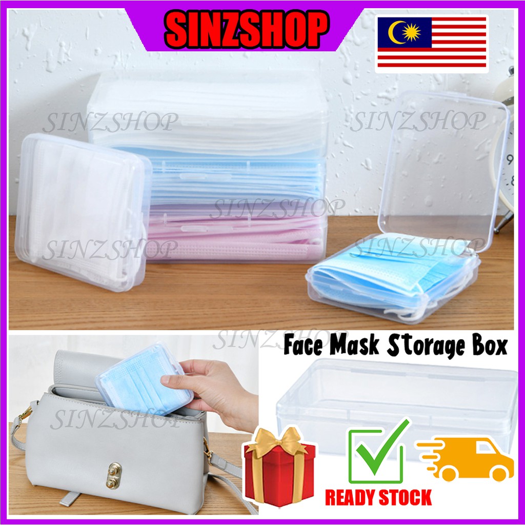 [READY STOCK] Personal Hygiene Mask Keeping Storage Container Dust ...