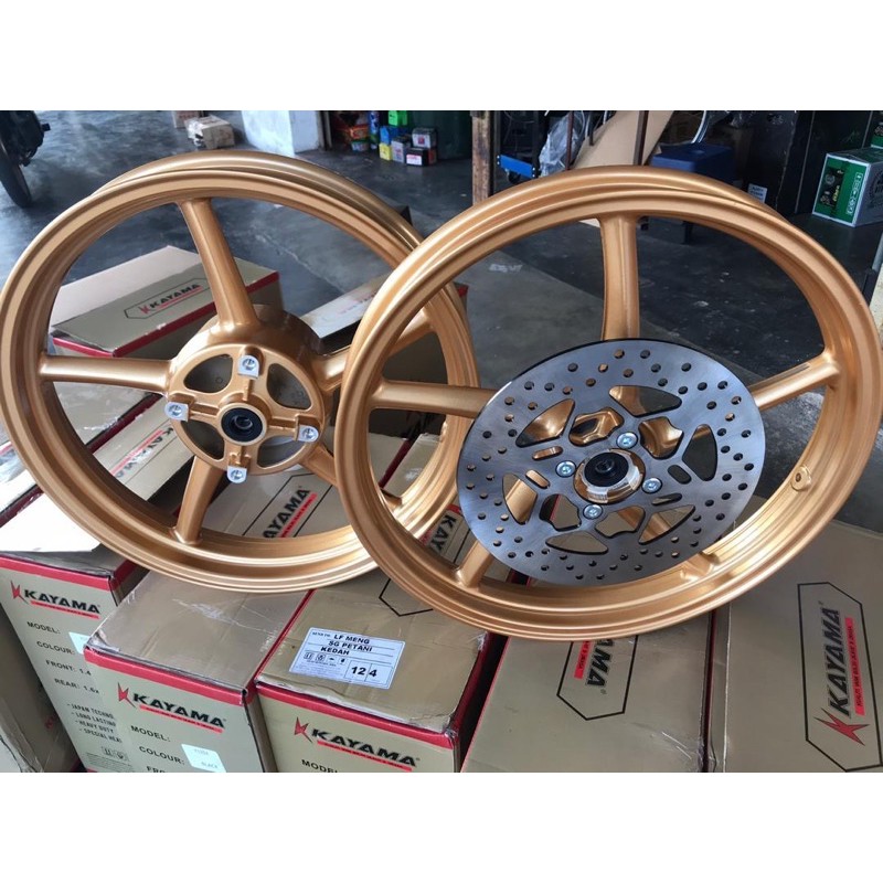 Sport Rim ENKEI HRC 5 Batang RS150 1.85/2.50-17 with front disc 🔥Free ...