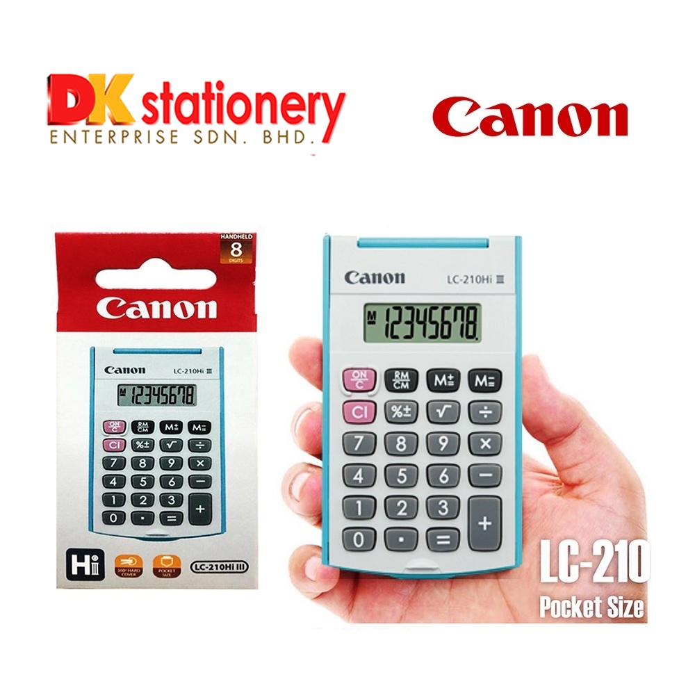 Canon Calculator 8 Digits I LC-210Hi III | Shopee Malaysia
