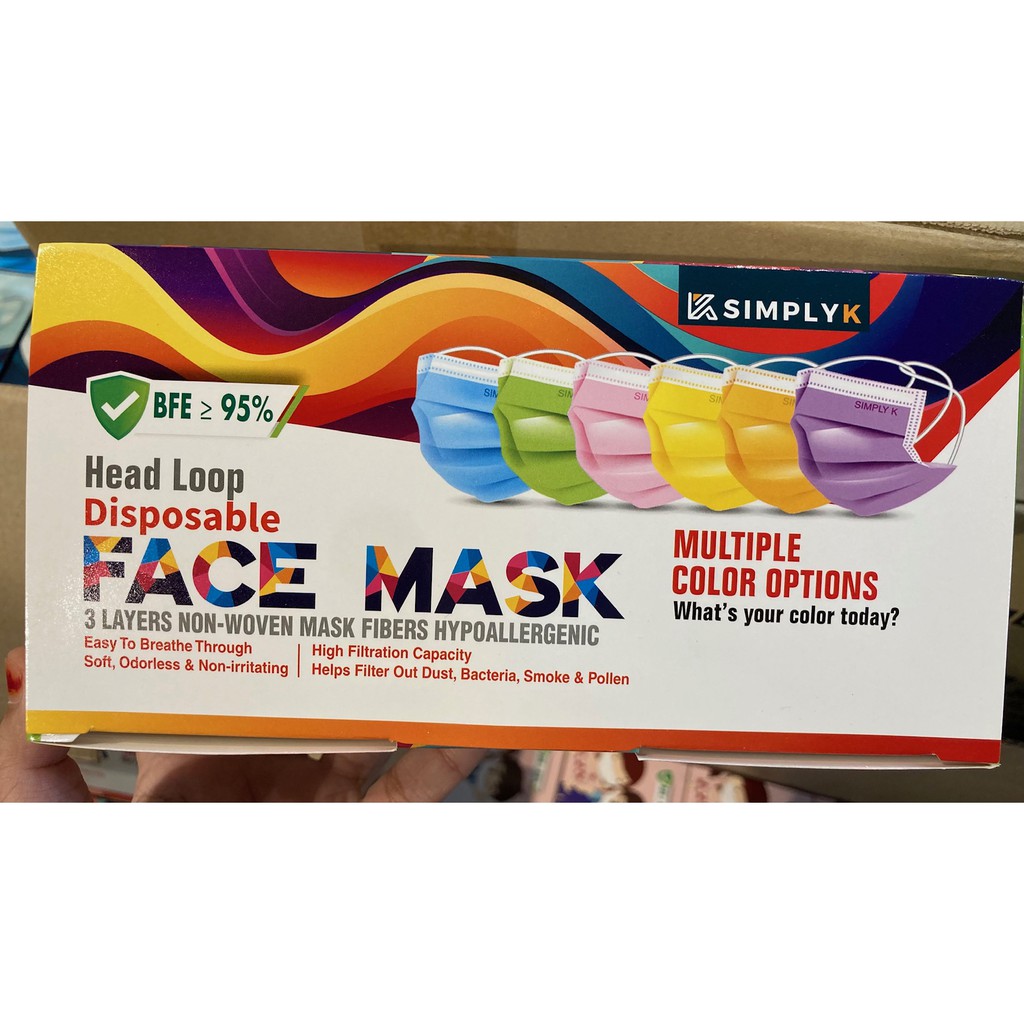 MIX SIMPLY K face mask 50 pcs (headloop) | Shopee Malaysia