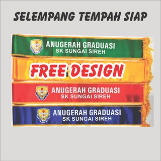 [KL SELLER] Kain Selempang Custom Sash Gold Trim Custom Selempang Add ...