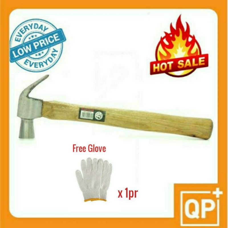 HOME BASED WOOD HANDLE CLAW HAMMER TUKUL BESI KAYU GAGANG 21MM | Shopee ...