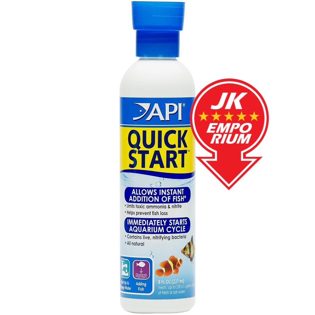 API Quick Start 237ml 473ml Aquarium Nitrifying PSB Beneficial Bacteria Bio Biological Filter ...