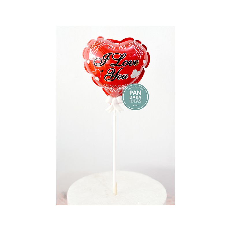 Cake topper Foil Balloon | Foil Cake Topper Balloon|Foil Mini I Love ...