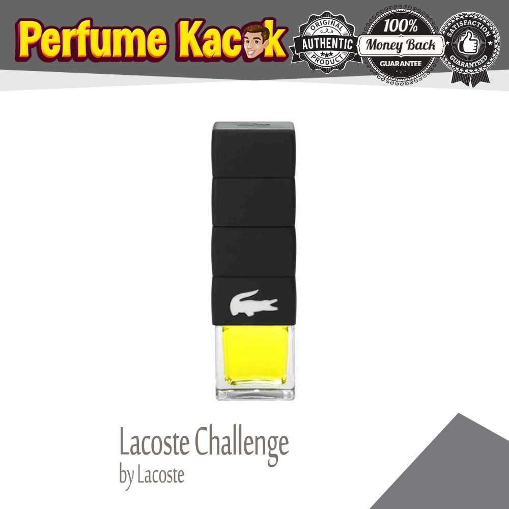 𝗟𝗔𝗖𝗢𝗦𝗧𝗘 𝗖𝗵𝗮𝗹𝗹𝗲𝗻𝗴𝗲 EDT 90ML for Men Authentic No Box Perfume Tanpa Kotak ...