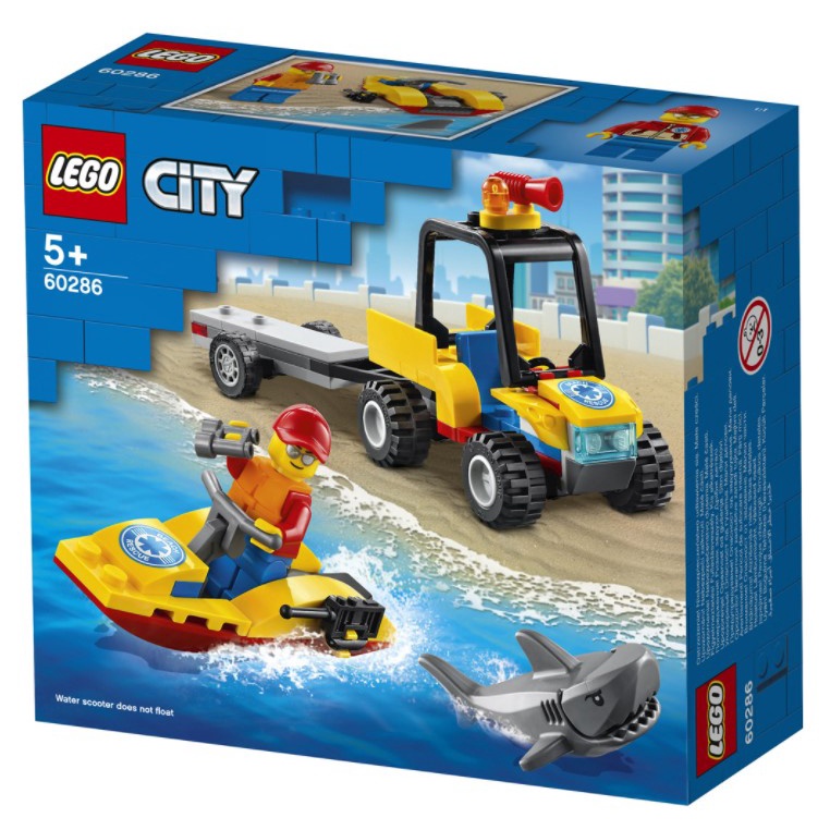 Original LEGO City Great Vehicles 60286 - Beach Rescue ATV | Shopee ...