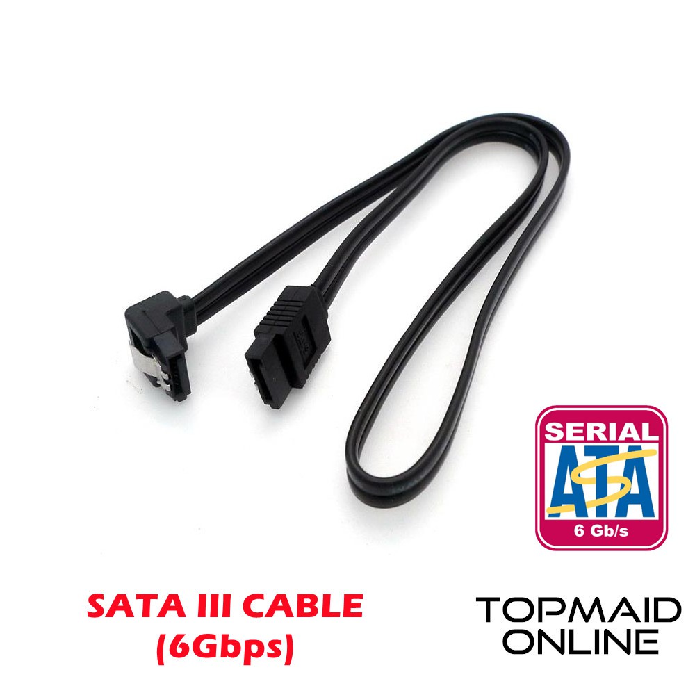 SATA 3.0 6GBPS SERIAL DATA CABLE SATA III HARD DISK / SSD ( L SHAPE ...