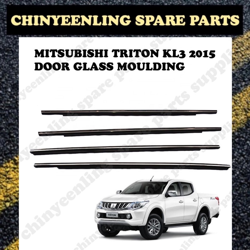 Original Mitsubishi Triton KL1, KL3 2015 - 2020Y Door Glass Moulding ...