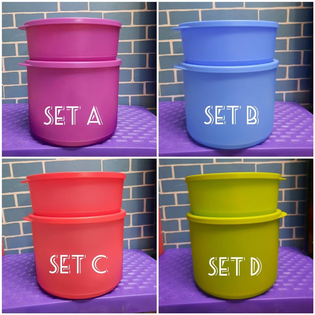 SUMMER FRESH TUPPERWARE/BEKAS KEDAP UDARA/BEKAS LAUK/BEKAS HAMPER/BEKAS DAPUR WARNA | Shopee ...