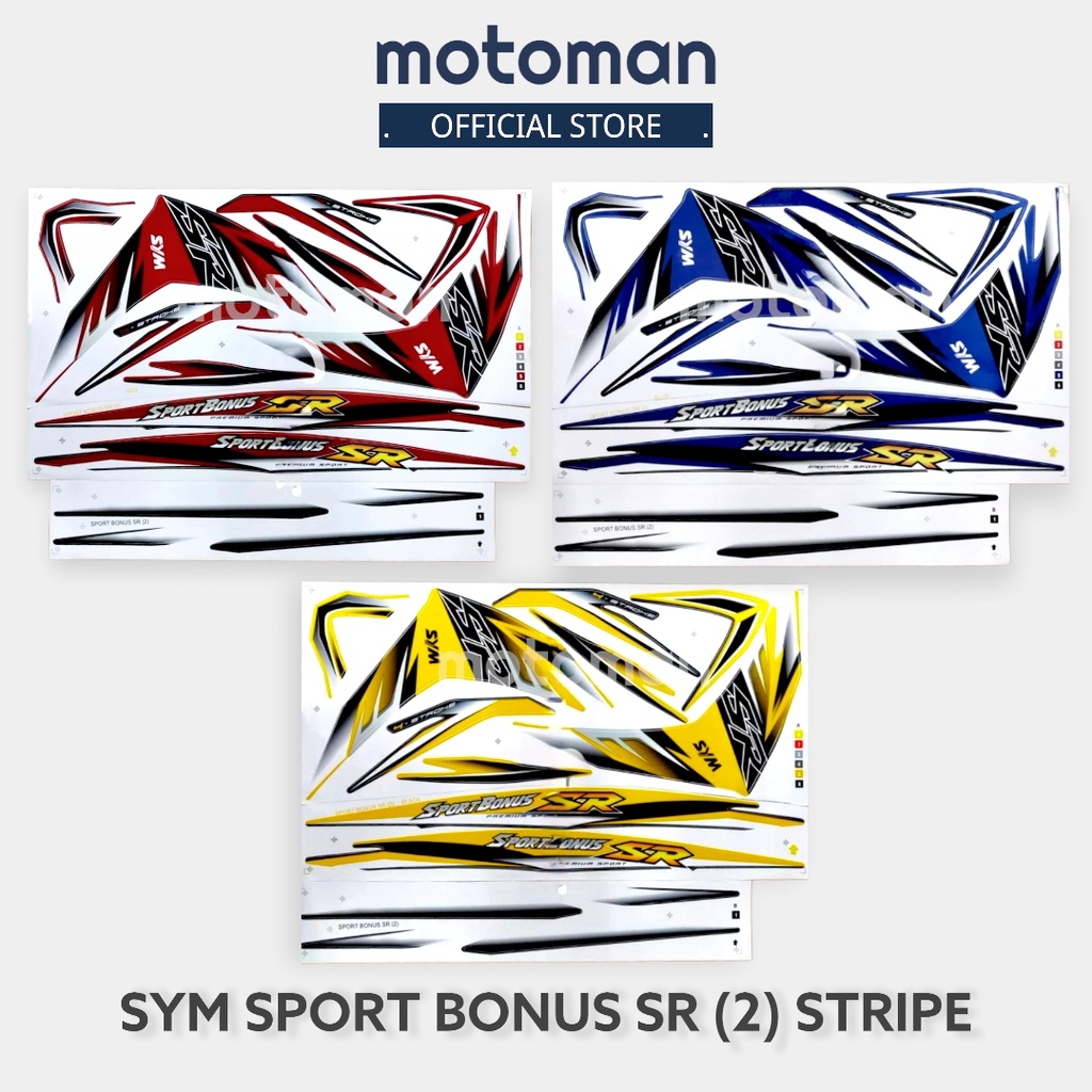 SYM SPORT BONUS SR (2) Sticker Full Body Cover Stripe | Shopee Malaysia