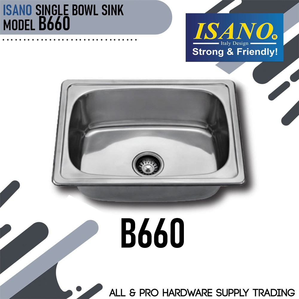 Isano Stainless Steel Double Bowl Sink - B660 | Shopee Malaysia