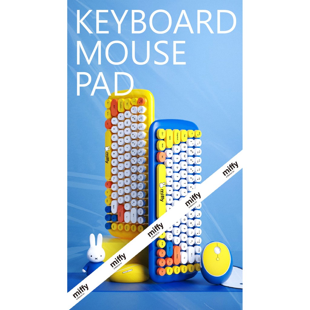 Miffy Wireless keyboard Mouse Set MPC-001 | Shopee Malaysia