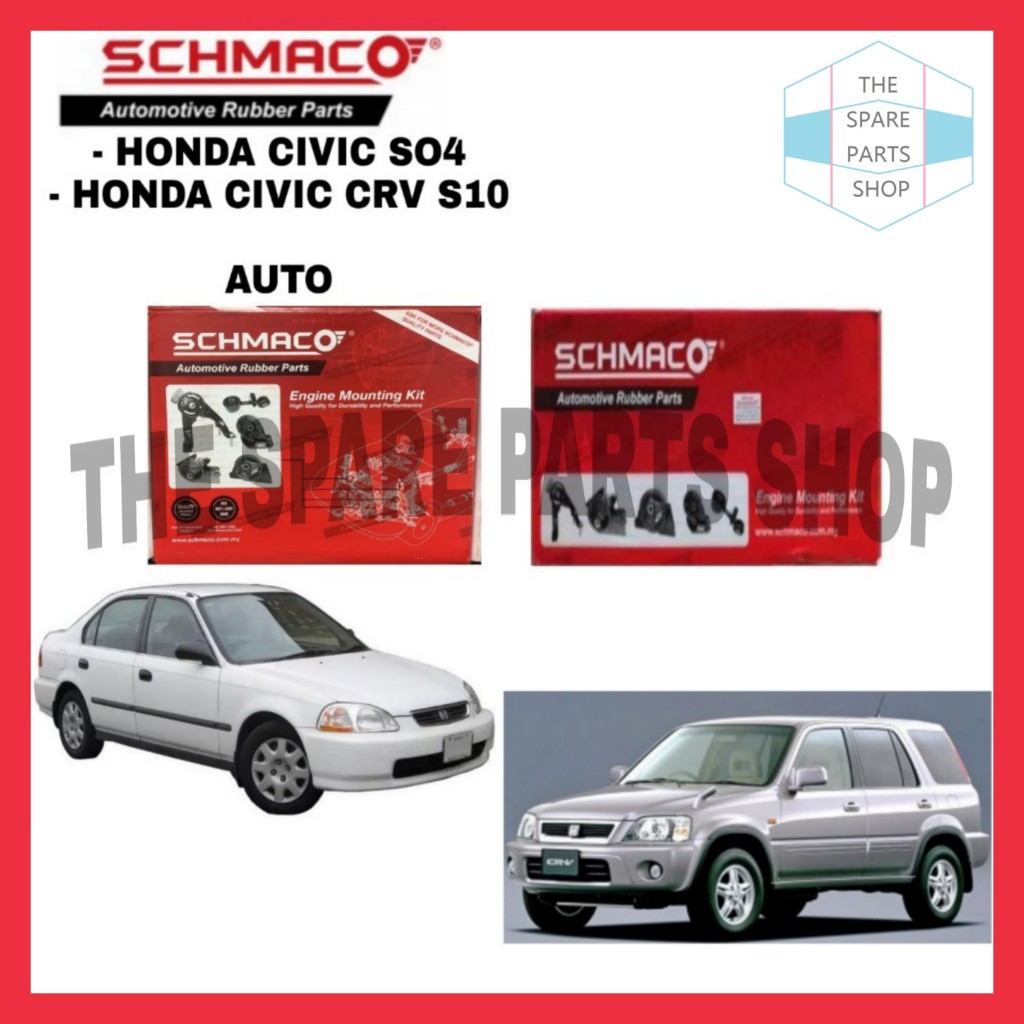 HONDA CIVIC SO4 CRV S10 AUTO SCHMACO ENGINE MOUNTING KIT SET (5PCS IN 1 ...