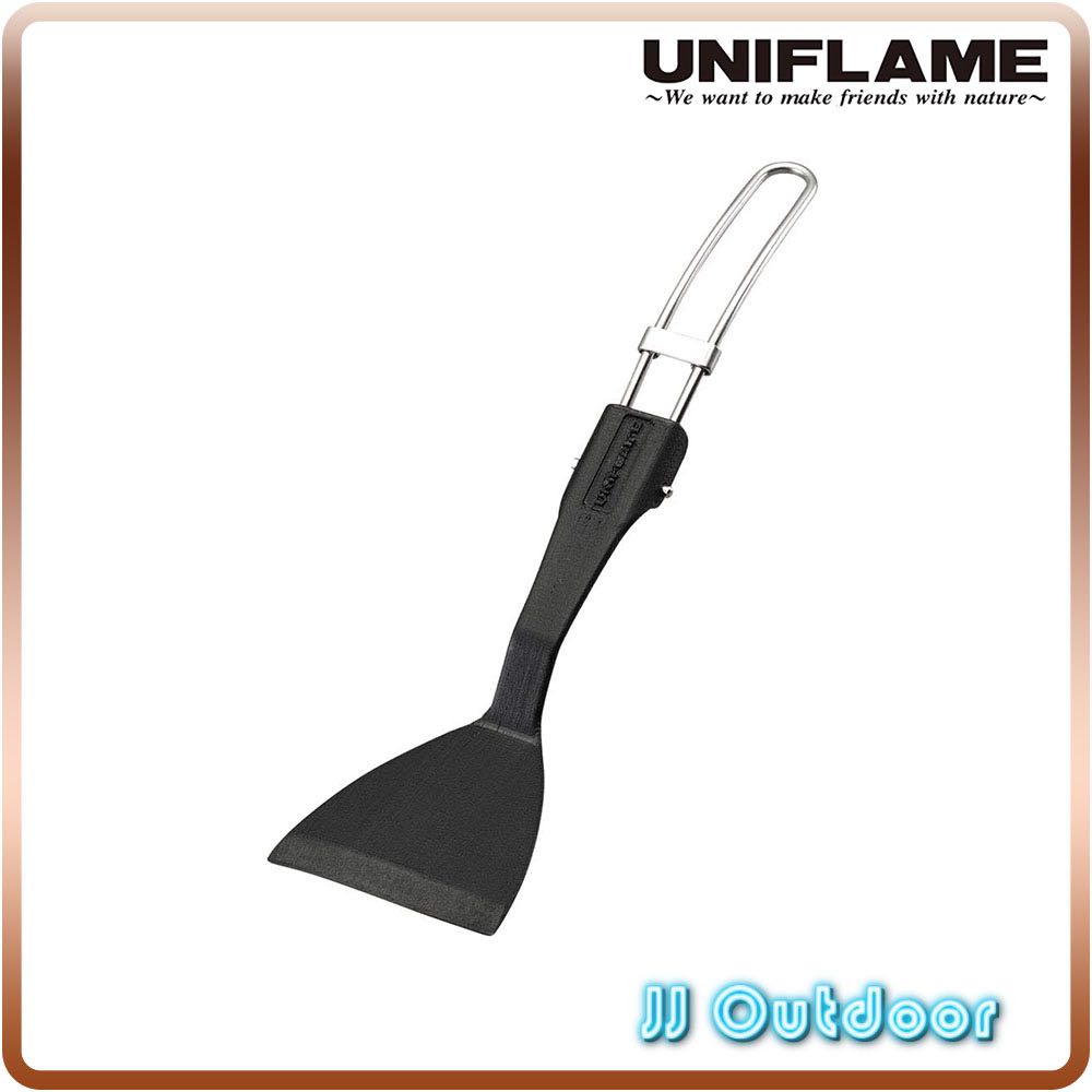 UNIFLAME Chibi Folding Turner Black 666814 Made in Japan Outdoor ...