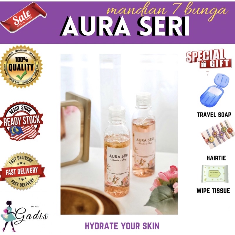 🌸AURA SERI MANDIAN 7 BUNGA 🌸 READYSTOK+SPECIAL FREE Gift 🎁 | Shopee ...