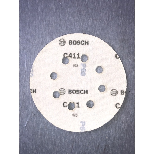 BOSCH C411 VELCRO SANDING DISC / ROUND SAND PAPER / KERTAS PASIR BULAT ...