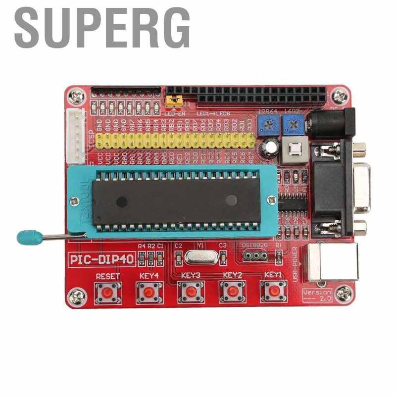 Superg Microchip Learning Board PIC16F877A Microcontroller Development with RS232 Interface ...