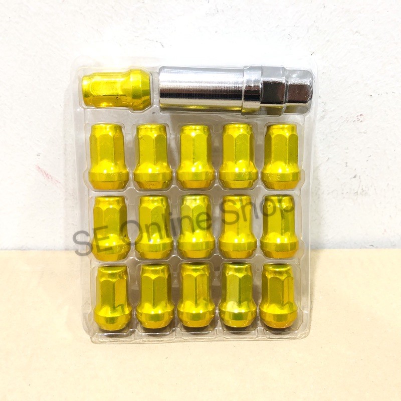 16Biji Nut Tayar Besi Heavy Duty Sport Rim Wheel Lock Special Lock Nut ...