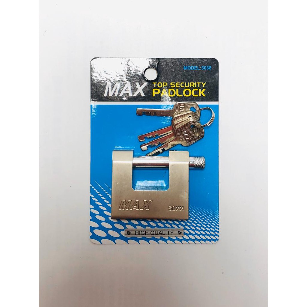 PILLAR PAD LOCK 60mm MAX Top Securities Padlock PILLAR SQUARE | Shopee ...