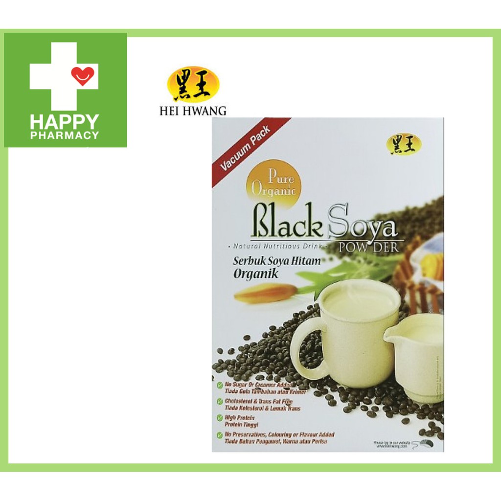 Hei Hwang Pure Organic BLACK SOYA Powder 400g - Vacuum Packed | Shopee ...