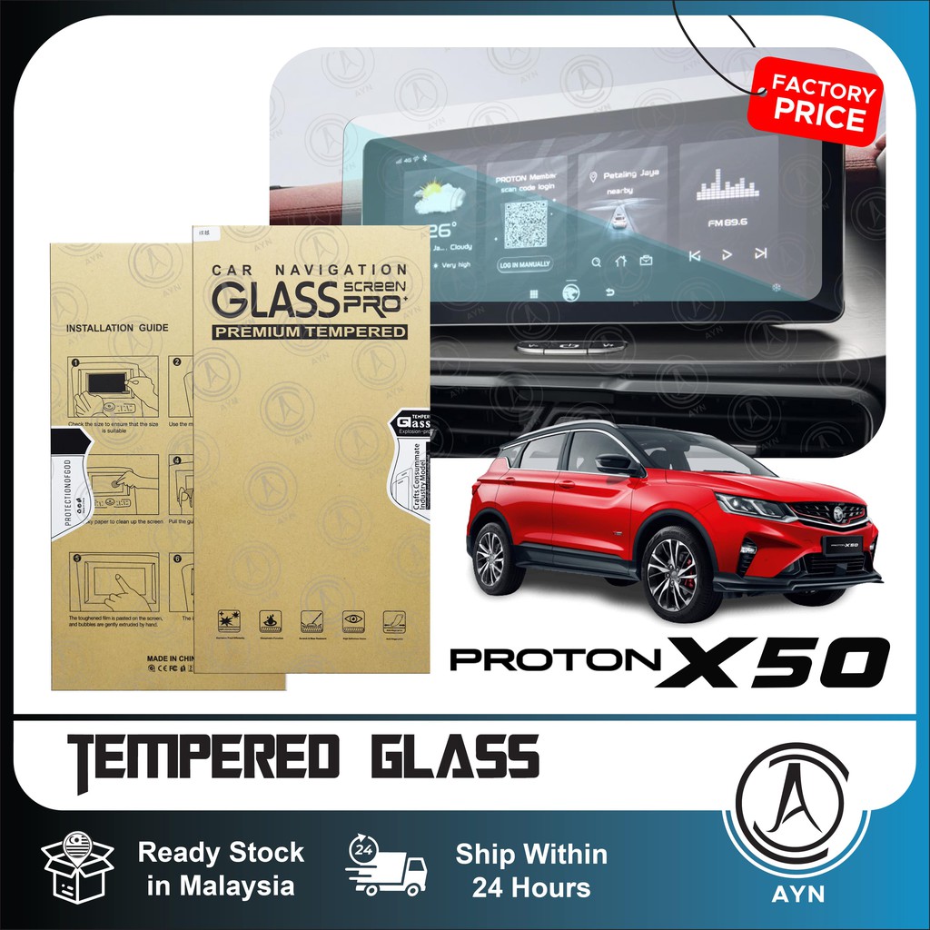 [NEW] Proton X50 Head Unit Screen Infotainment Tempered Glass Screen ...