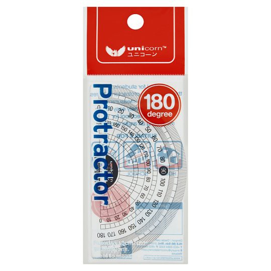 UNICORN 180 Degree Protractor / SL3 Astar Protractor (180') | Shopee ...