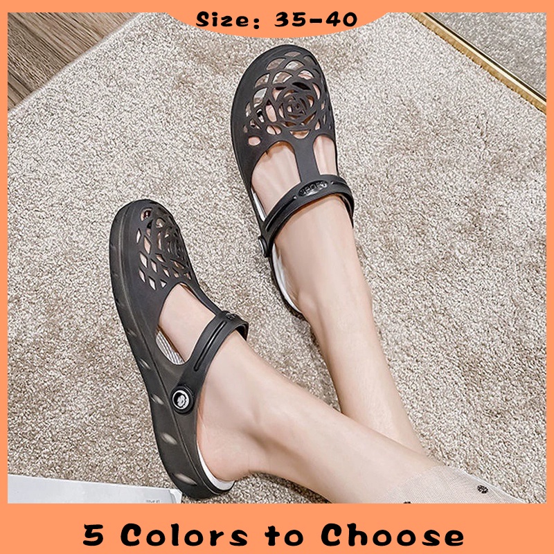 【Ready stock】Women's Crocs Classic Tie Clog / Laies sandals jelly shoes ...