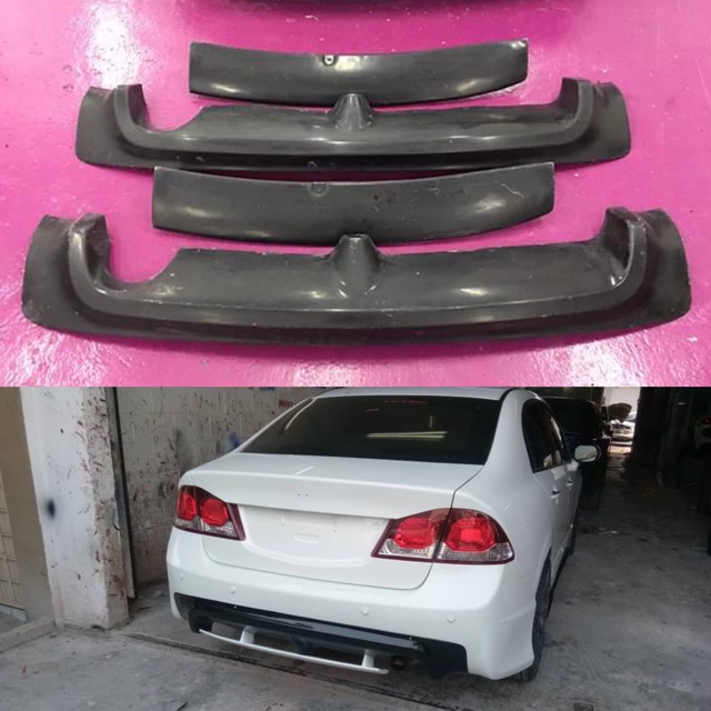 FRP REAR DIFFUSER MUGEN HONDA CIVIC FD TYPE R | Shopee Malaysia