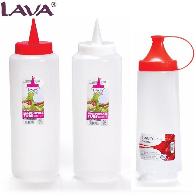 Lava Sauce Squeezer Bottle Multi-Purpose Tube LAVA Sauce Squeezer Sauce ...